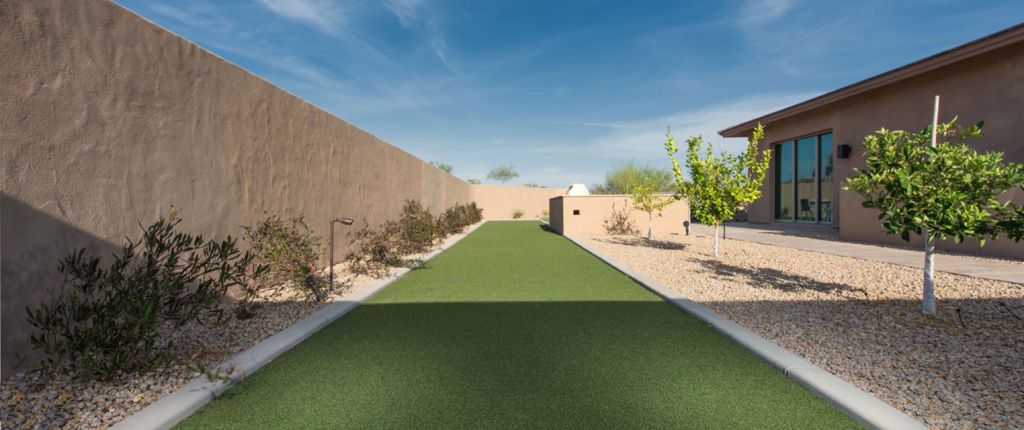 Perimeter Overflow Spa, Custom Pool, Outdoor Kitchen & Bocce Court ...