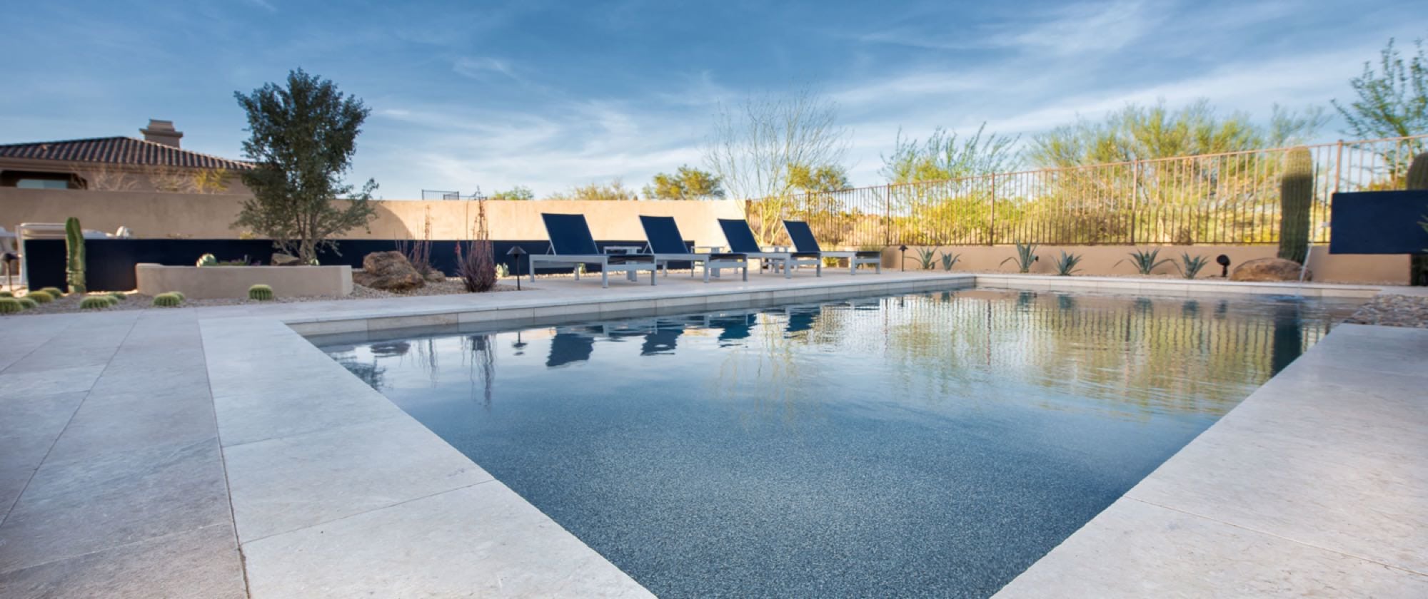 Perimeter Overflow Spa, Custom Pool, Outdoor Kitchen & Bocce Court ...